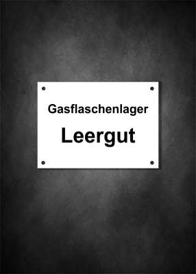 Kennzeichnung für Gasflaschenlager | p.a.c. Gasservice